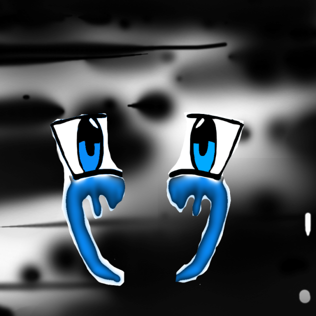 crying eyes (dark background) - ibisPaint