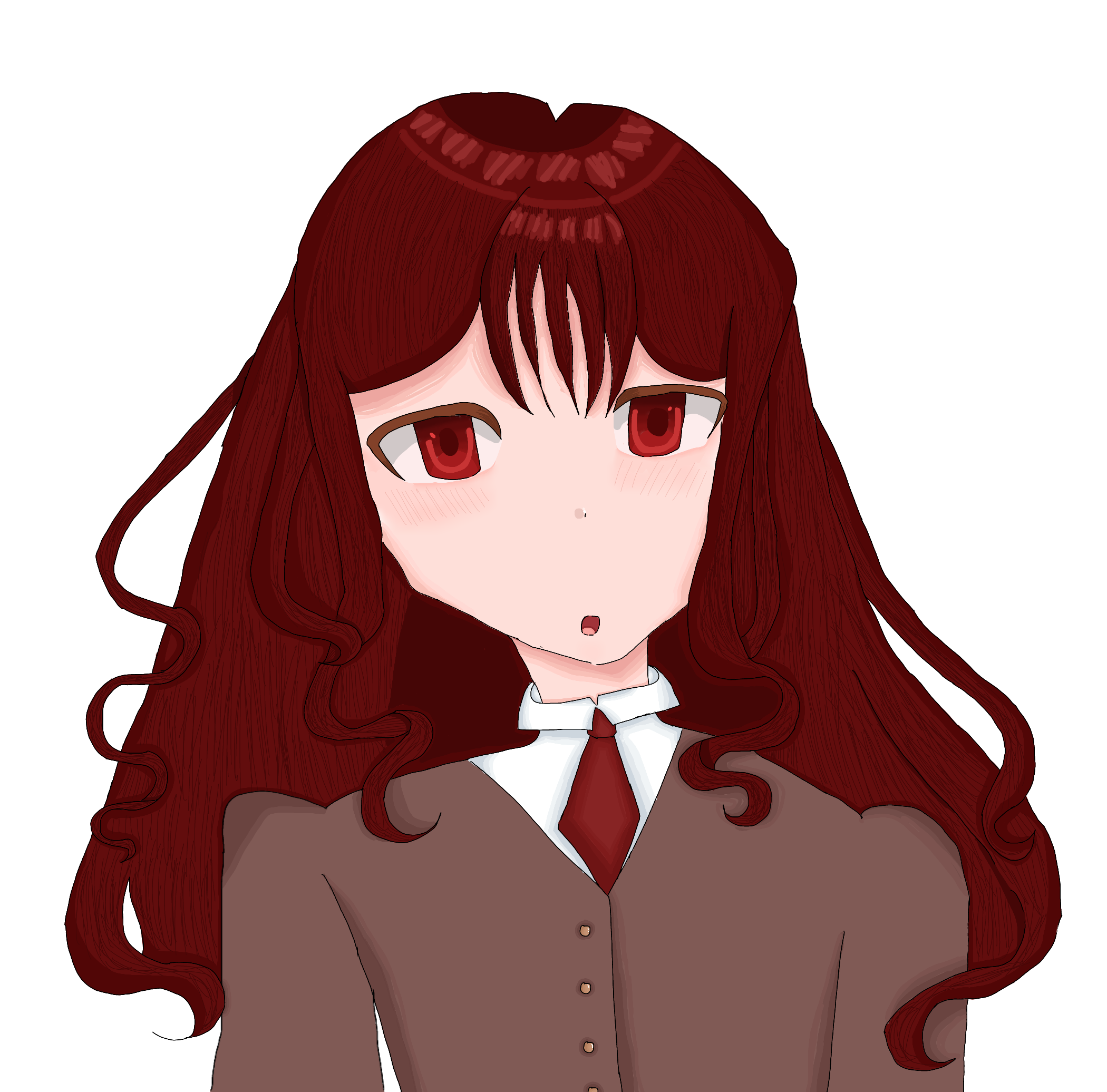 Ruby red girl - ibisPaint