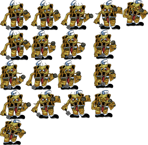 Fnf Spongebob Meatcanyon Spritesheets - ibisPaint