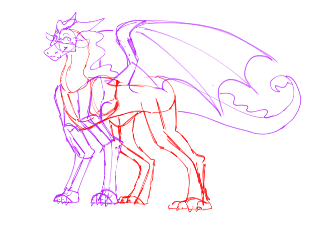 dragon anatomy study - ibisPaint