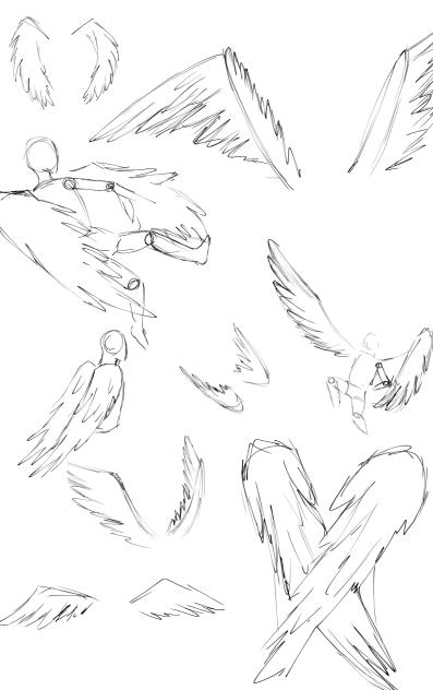 random wings practice - ibisPaint