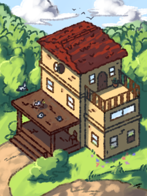 a lonely house - ibisPaint