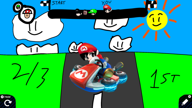 Mario Man Kart Gameplay 2 - ibisPaint