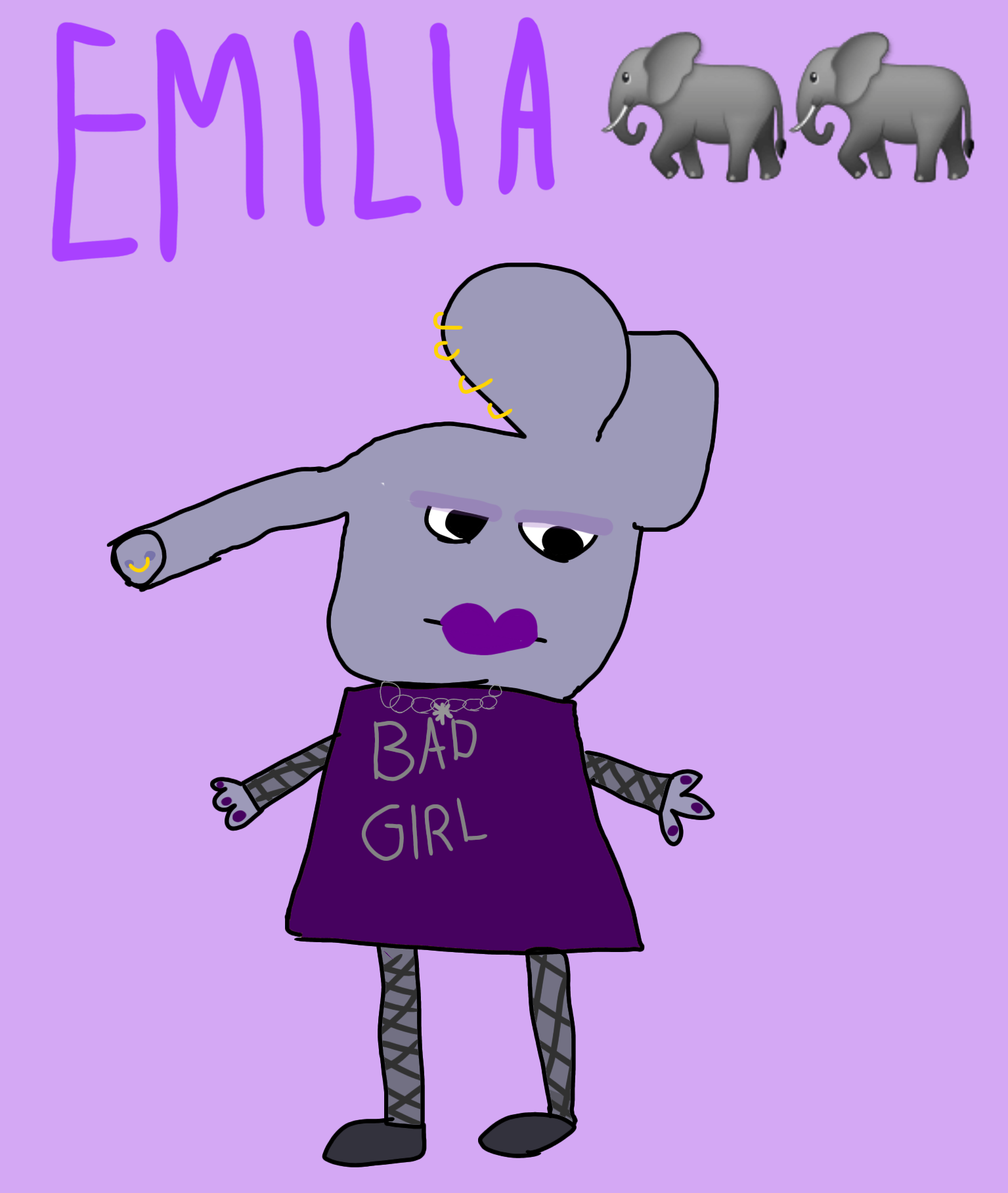 Emilia Emo Girl - ibisPaint