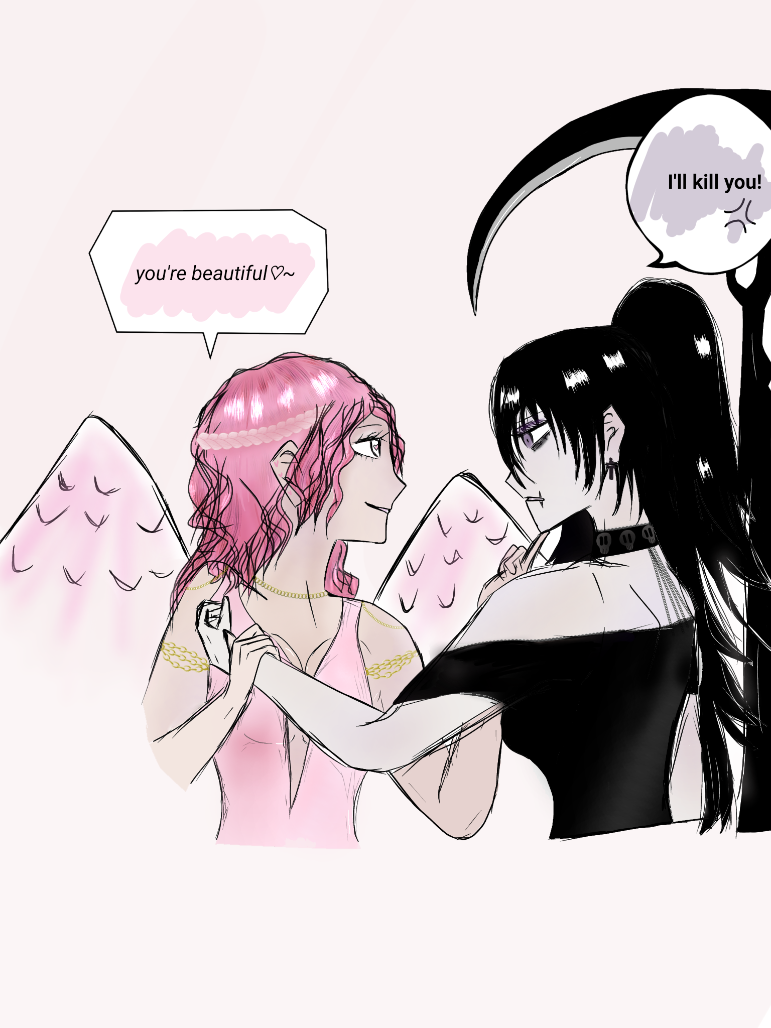 cupid and grim reaper~ - ibisPaint