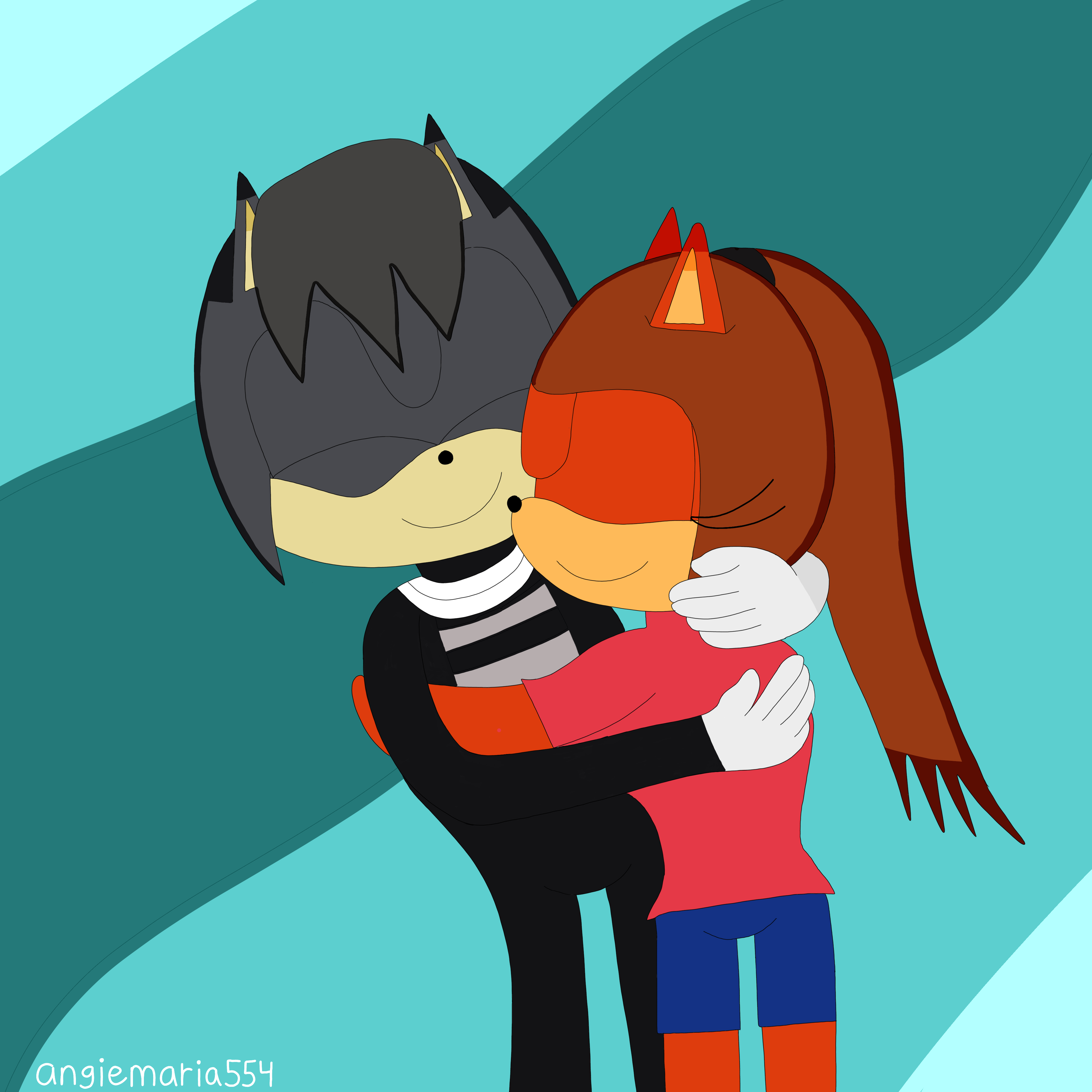 Echo X Maria Hugging - ibisPaint