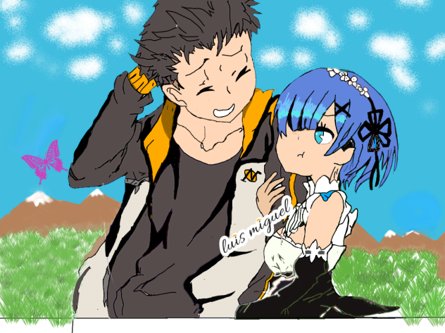 1 dibujo -rem x subaru 💕 - ibisPaint