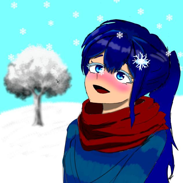 寒いな🥶😊(It's cold) - ibisPaint