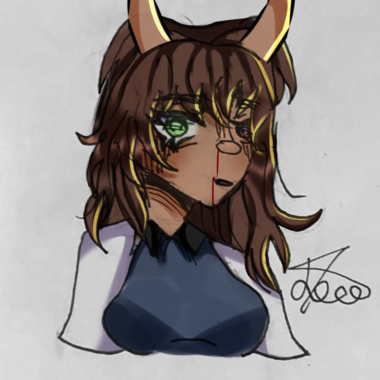 Nose bleed - ibisPaint