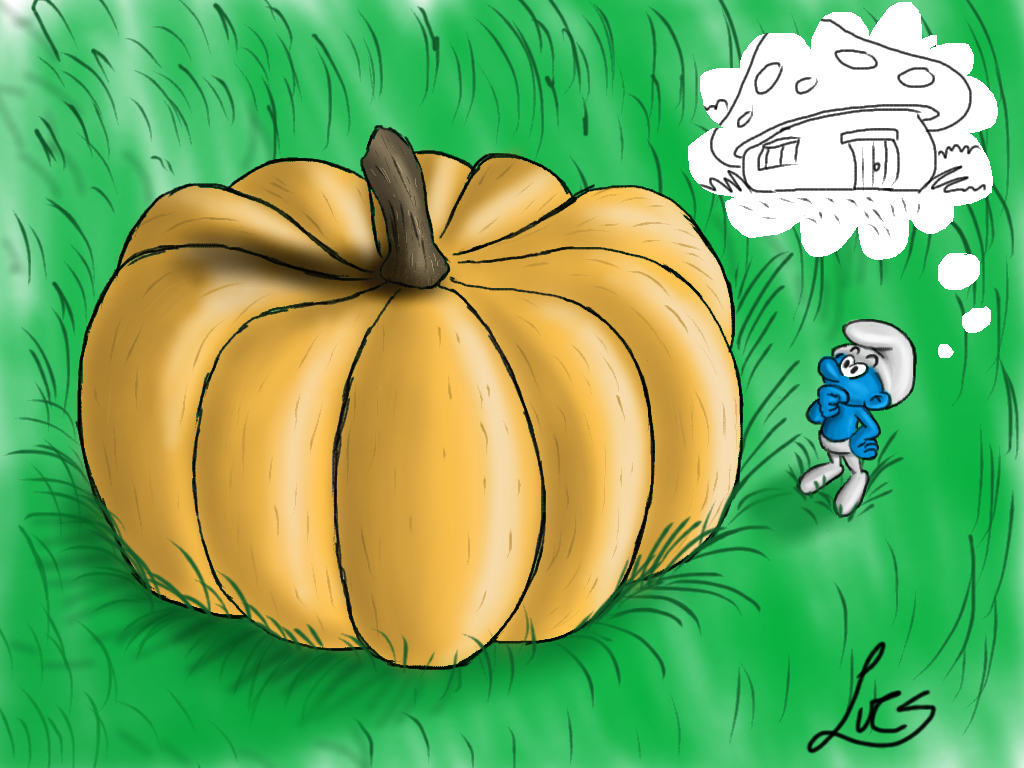 Abobora e Smurf - ibisPaint