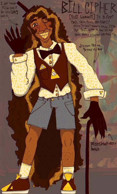 bill cipher but human - ibisPaint