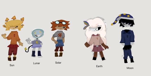 Sun and moon characters as fpe - ibisPaint