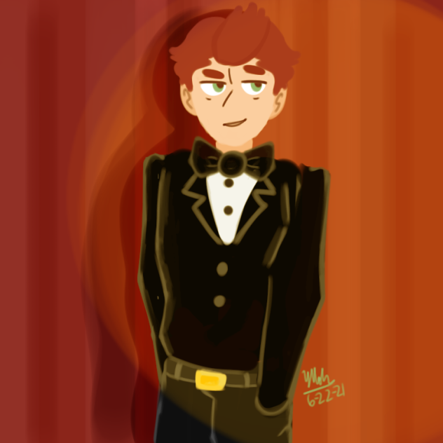 Davey on a suit - ibisPaint