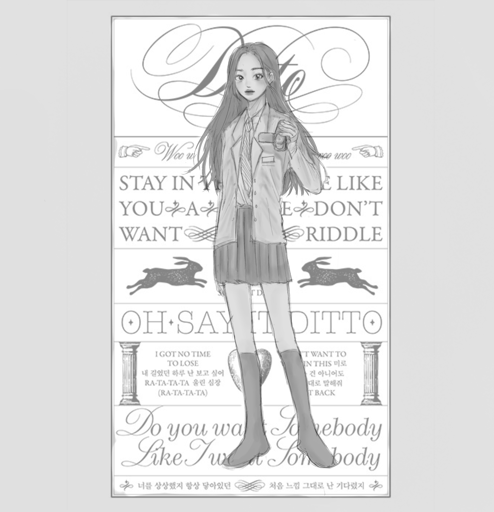 Newjeans Ditto minji - ibisPaint