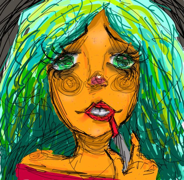 I tried something different - ibisPaint