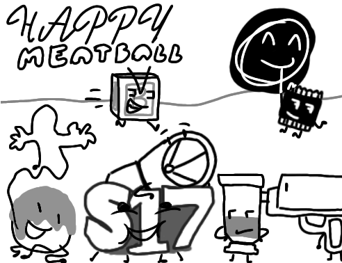 happy meatball - ibisPaint