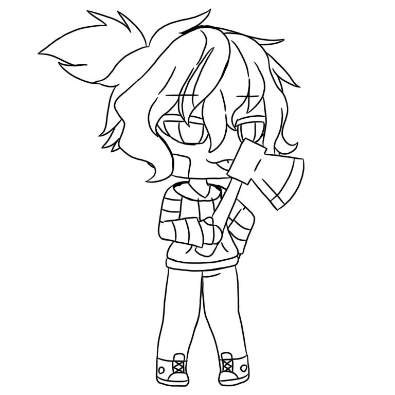 Ticci Toby Line art. Jun 25 2020 - ibisPaint