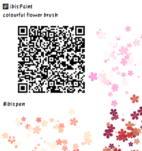 colourful flower brush - ibisPaint