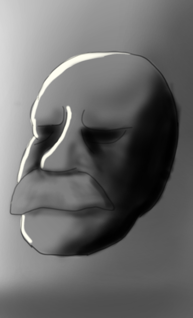 old man statue - ibisPaint
