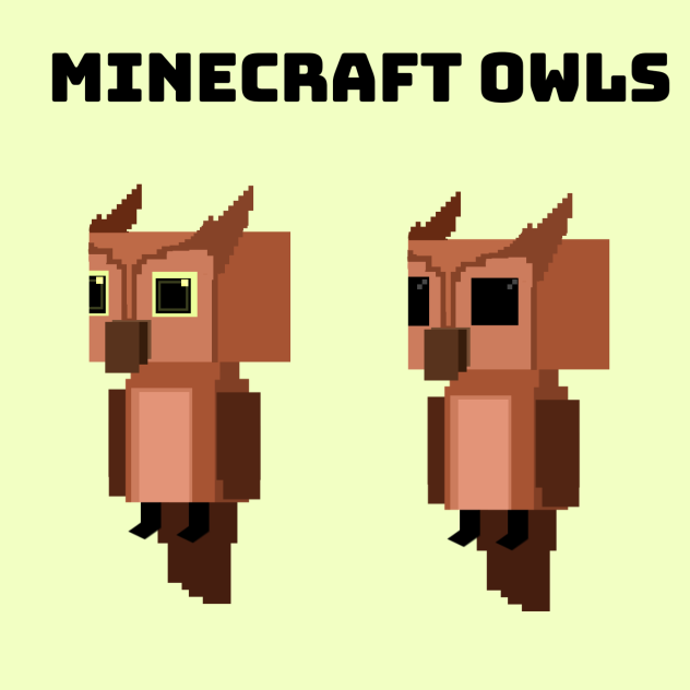 minecraft owls - ibisPaint