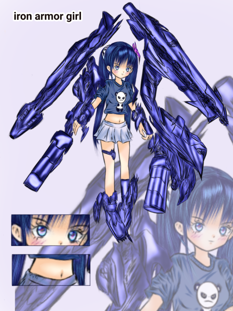 iron armor girl Yupia - ibisPaint