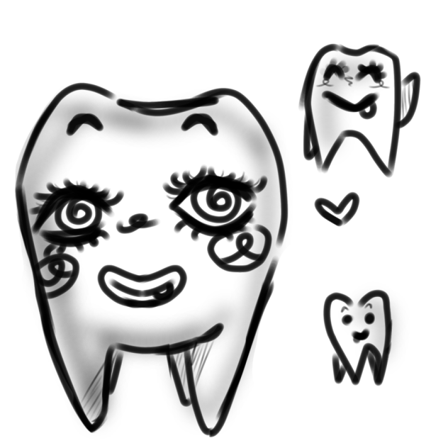 first tooth - ibisPaint