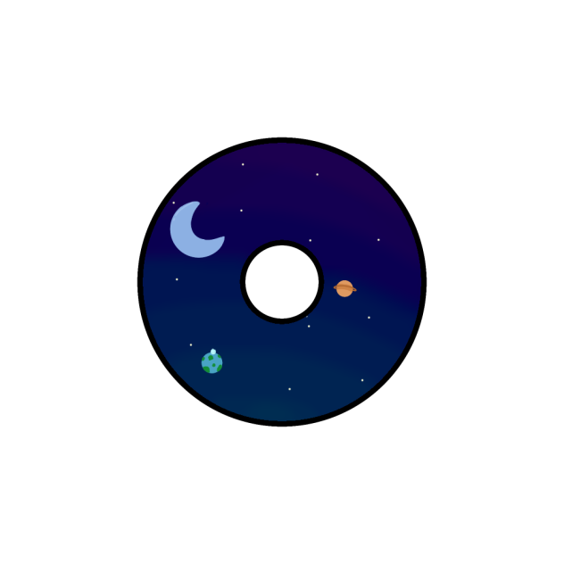 Outer space Donut - ibisPaint