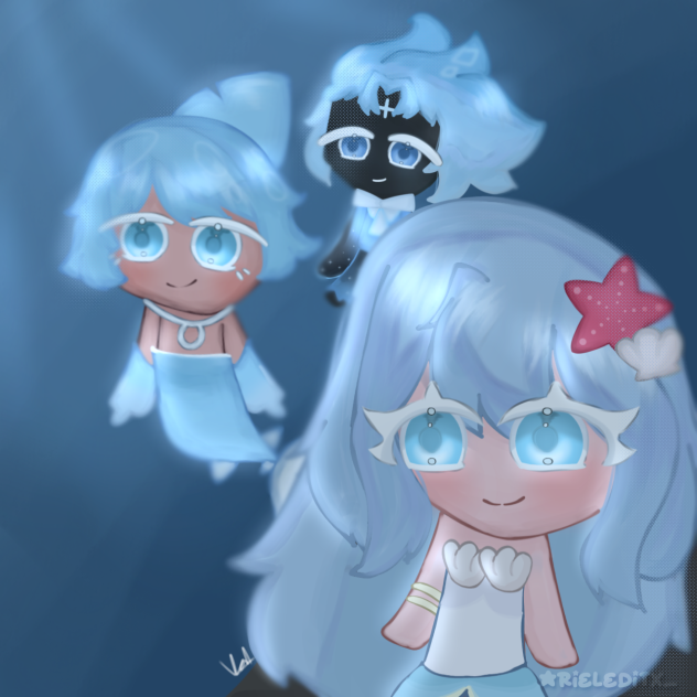 Ocean cream cookie fanart - ibisPaint
