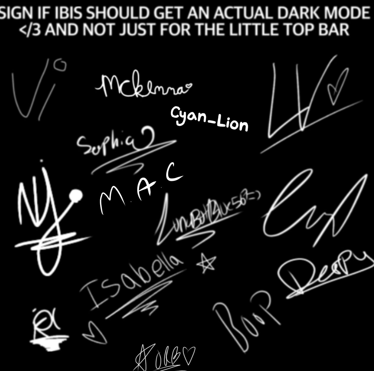 This one has more signings TT - ibisPaint