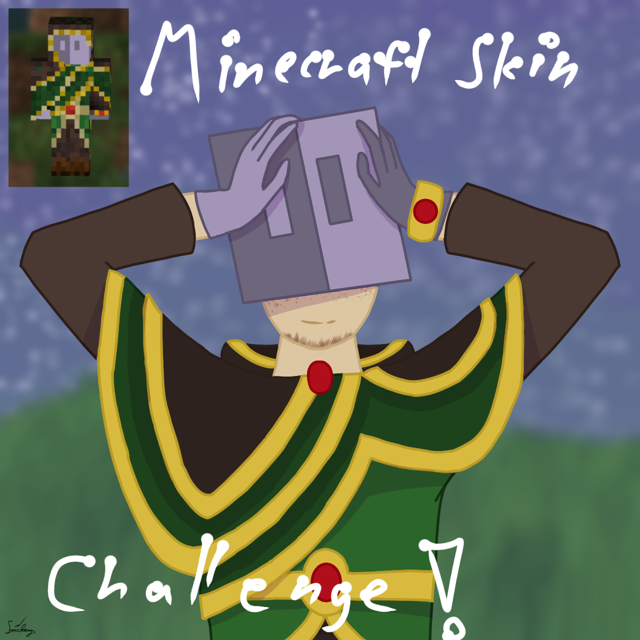 Minecraft skin challenge - ibisPaint