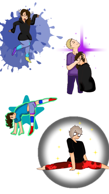 Doodles of random poses - ibisPaint