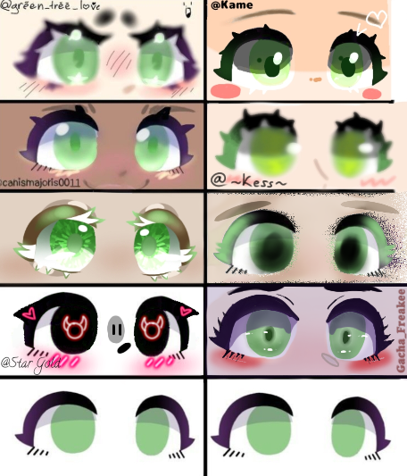 Editing Gacha Eyes Collab - ibisPaint