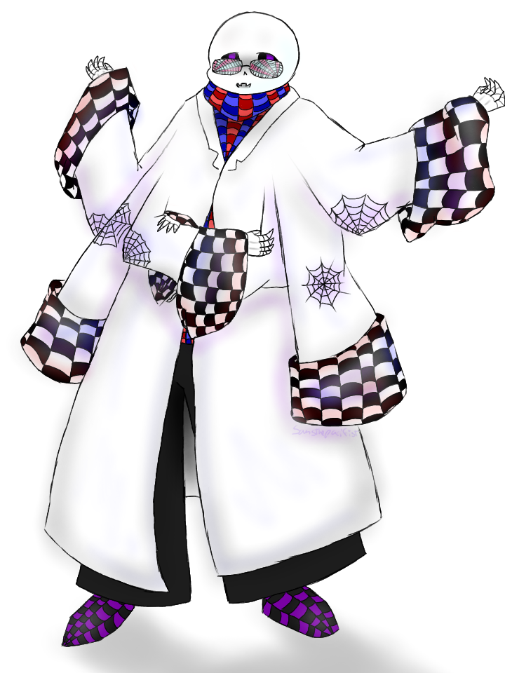 Spider!Scientist!Sans [Speed Paint] - ibisPaint