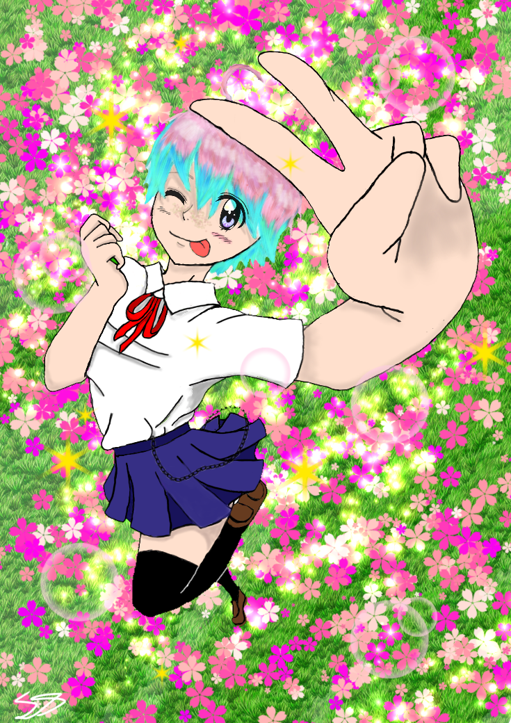 Flower Schoolgirl - ibisPaint