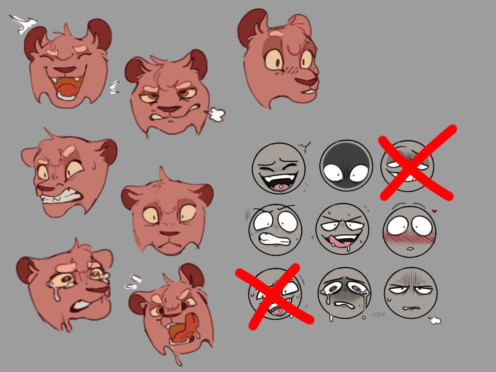 lion character sheet - ibisPaint