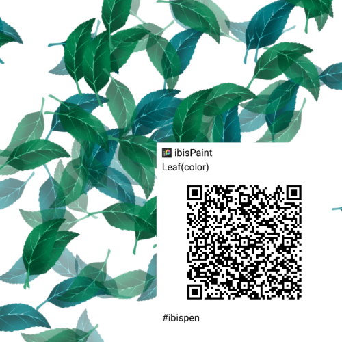 brush qr code (leaf) - ibisPaint