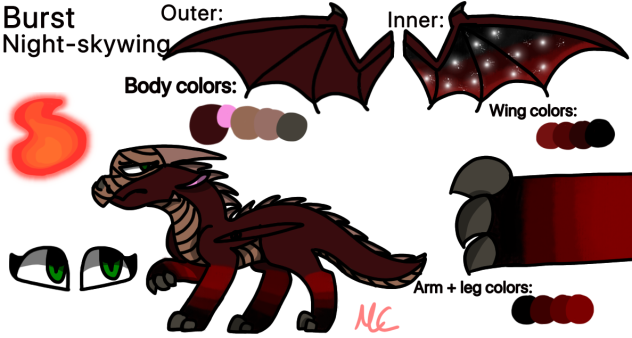 Cynder (now burst)’s updated ref - ibisPaint