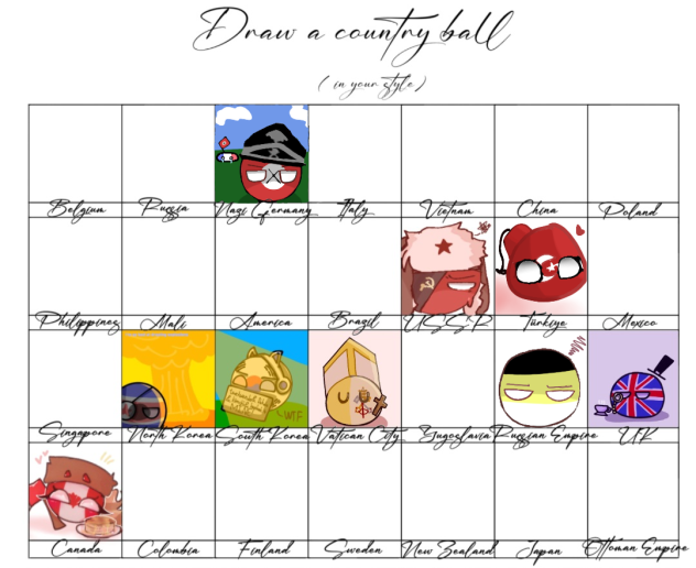 Country ball collab ^^ - ibisPaint