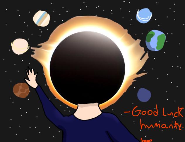 solar eclipse - ibisPaint