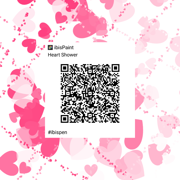 Heart Shower QR Code - ibisPaint