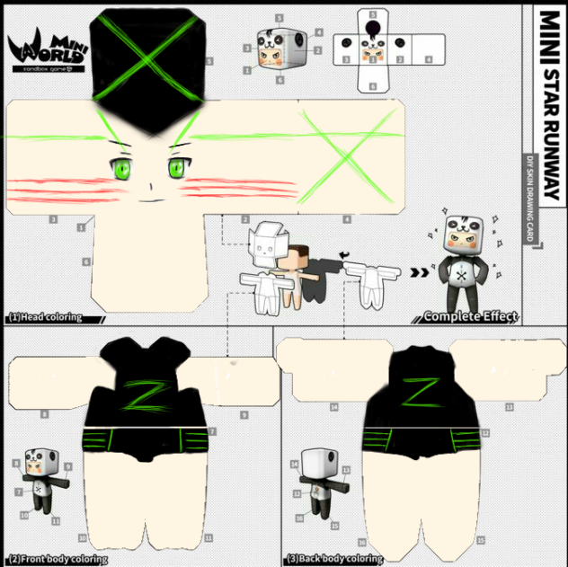 Ve Skin cho game Mini world - ibisPaint