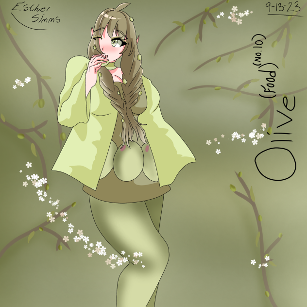 Olive 🫒 [Food as people 10] - ibisPaint