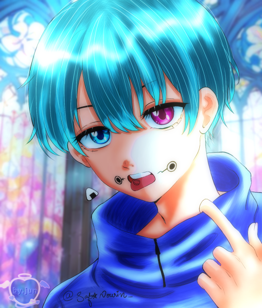 Shaniba Shaniba Noufal様の素敵な線画塗らせて頂きました♡ - ibisPaint