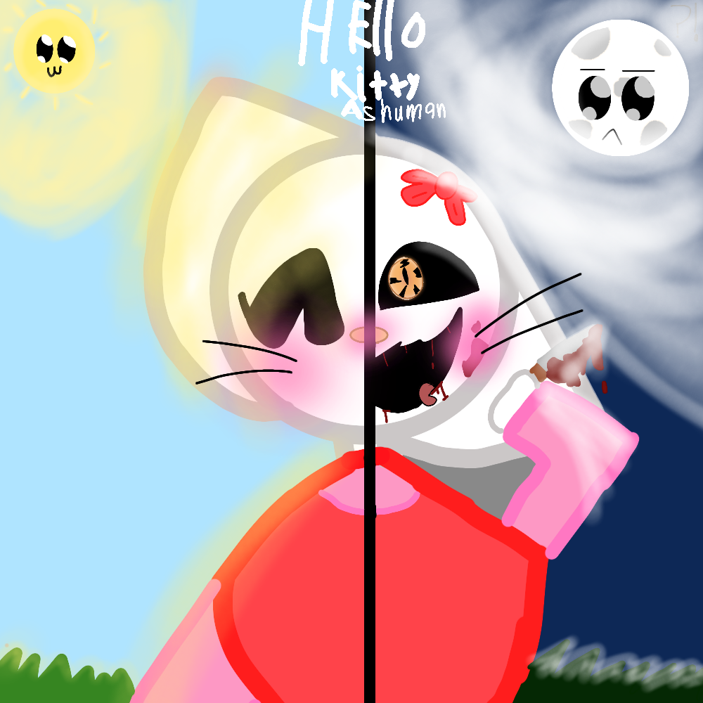 Hello Kitty And Hell On Kitty - ibisPaint