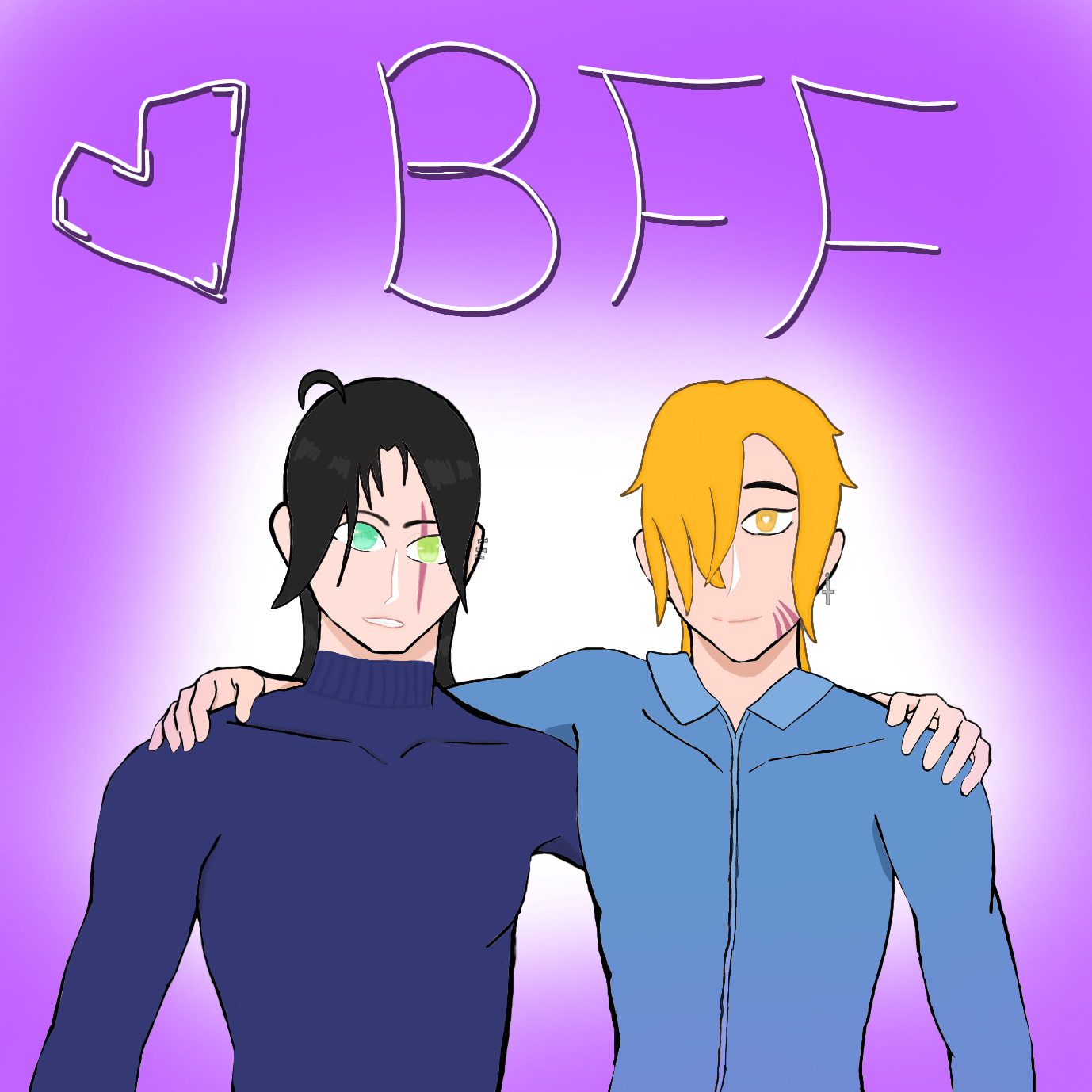 Para mejores amigos Uwu - ibisPaint