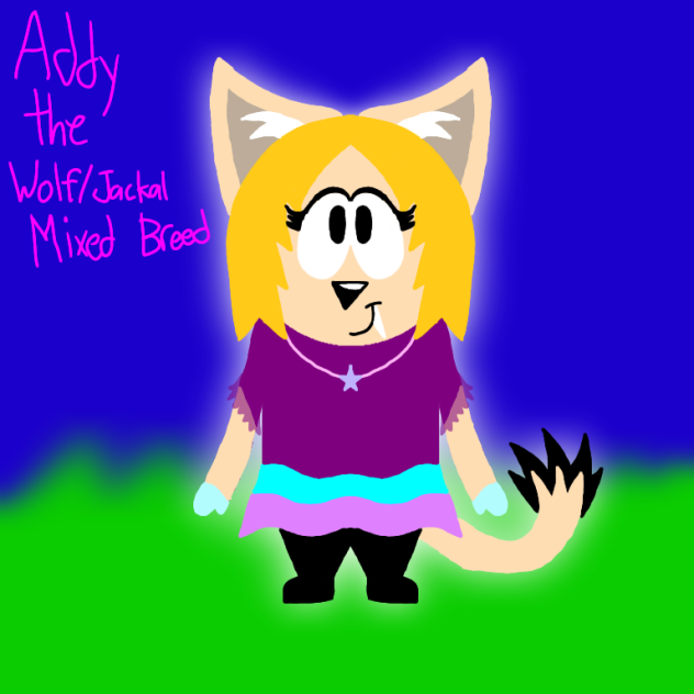 Addy the Wolf-Jackal Mixed Breed - ibisPaint
