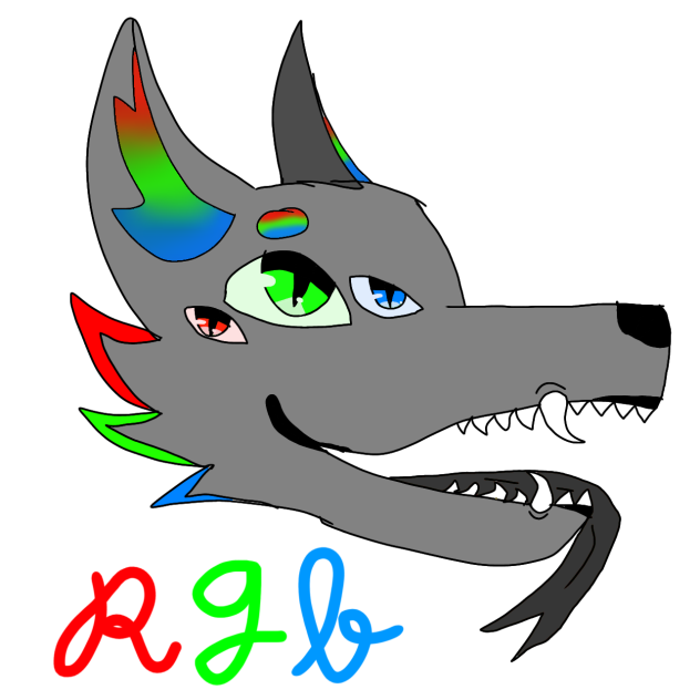 RGB the wolf - ibisPaint
