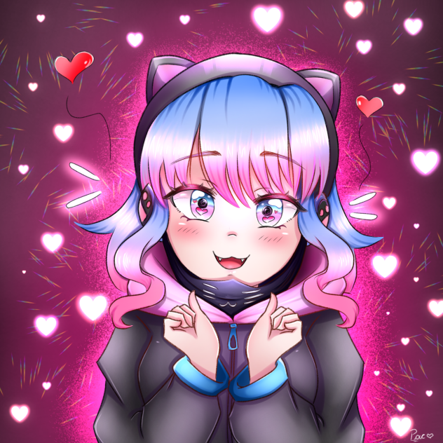 cat girl kawaii!!💜 - ibisPaint