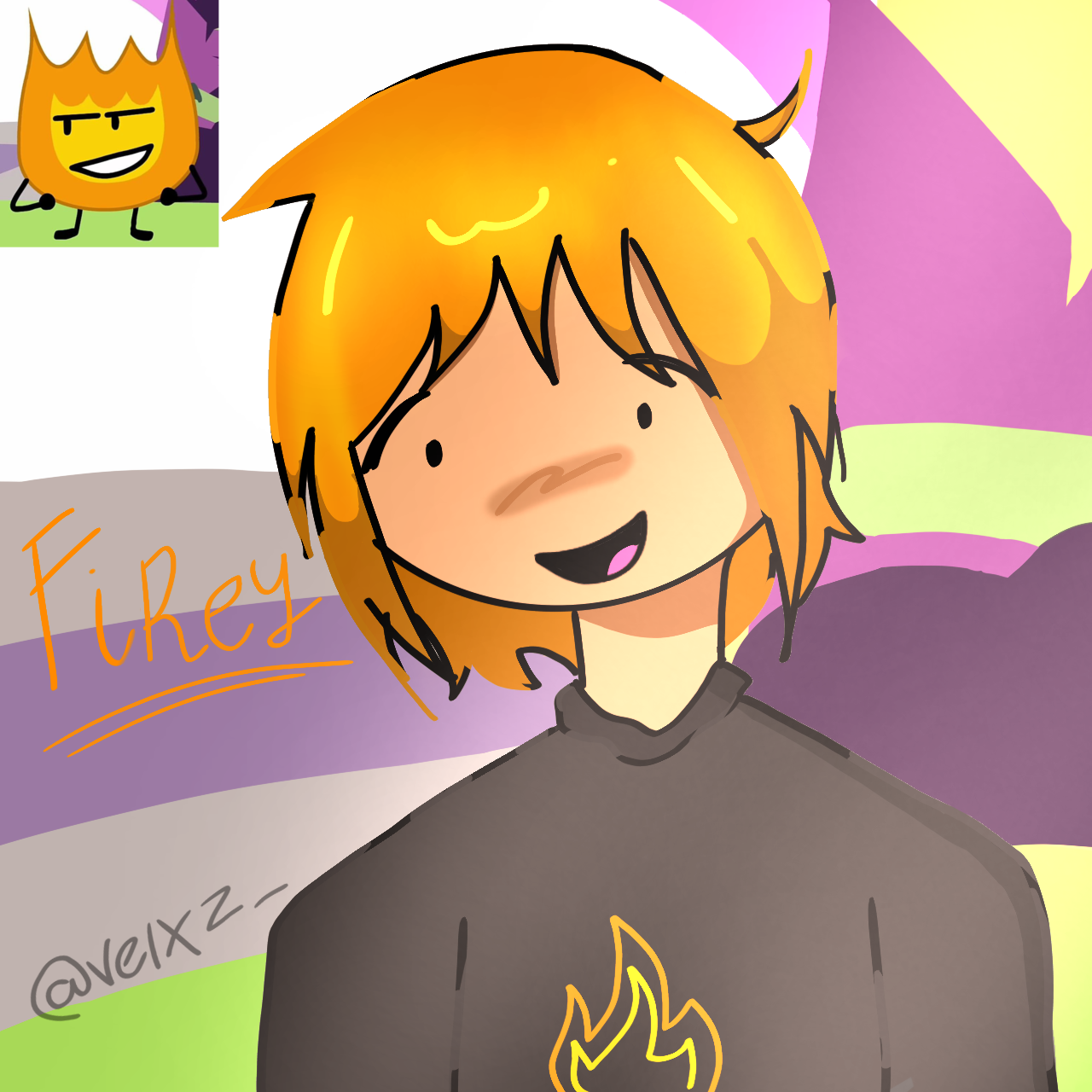 Firey As Human 🔥 💗 - ibisPaint