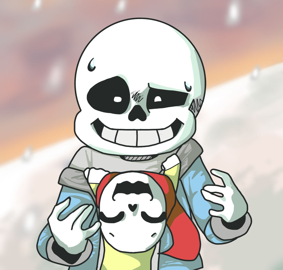 Sans and baby papyrus - ibisPaint